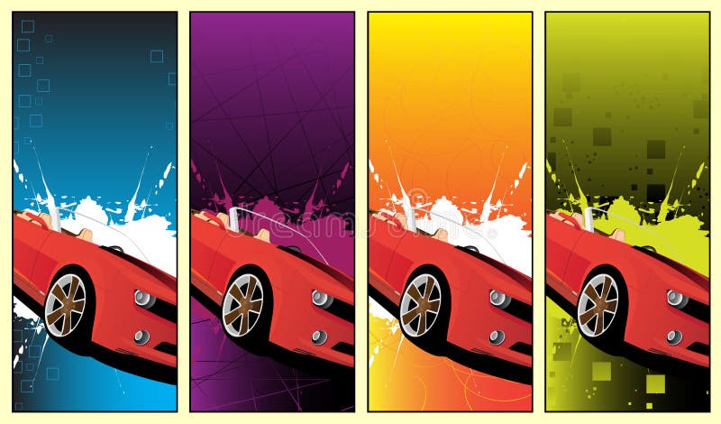 Car banner stock vector. Illustration of race, dash, sports - 7257796