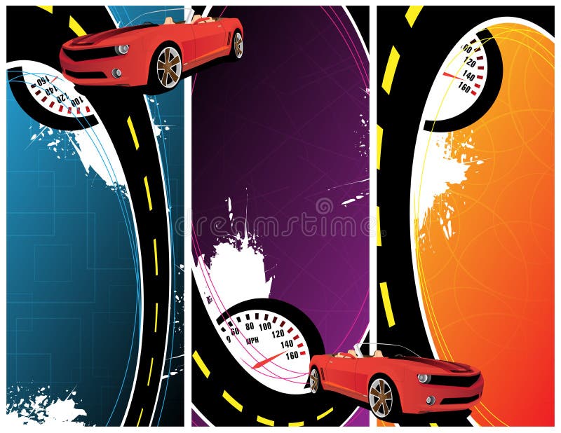 Car banner stock vector. Illustration of driving, motor - 7289557