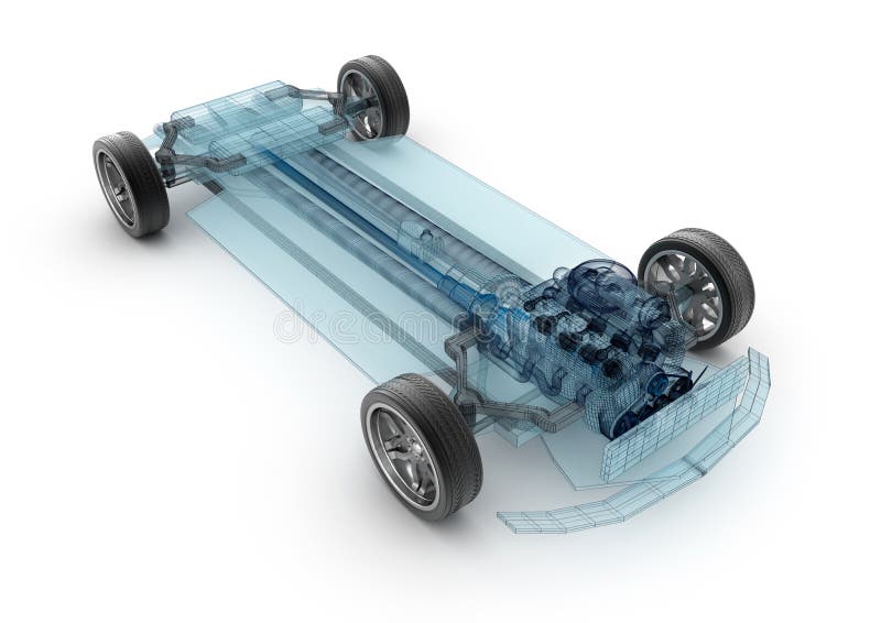 Car design, wire model stock illustration. Illustration of drawing ...