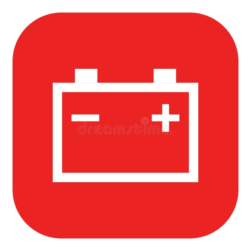 Car battery and app icon stock vector. Illustration of round - 233780606