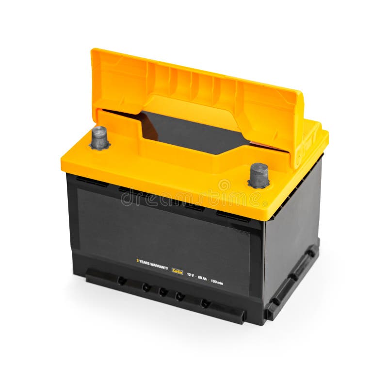 Car battery close-up stock photo. Image of voltage, automotive - 284382752