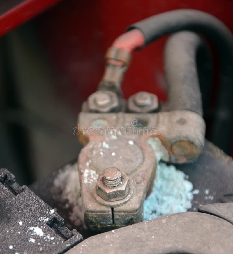 Car BAttery Contacts stock image. Image of cell, static - 89450571