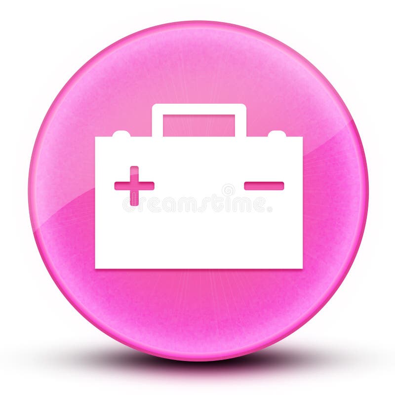 Tab Eyeball Glossy Pink Round Button Abstract Stock Illustration ...
