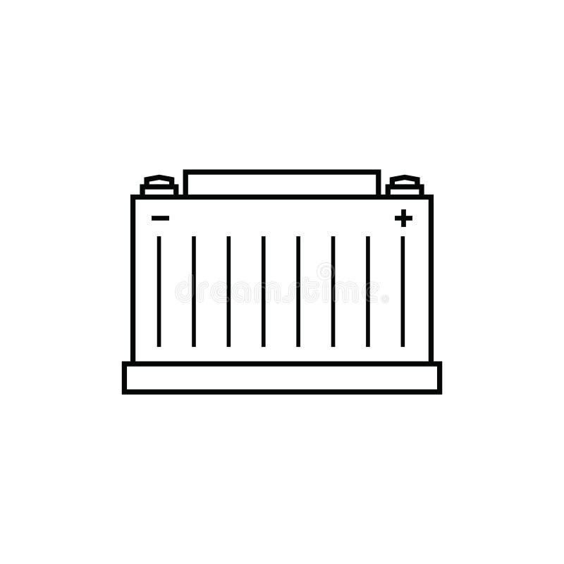 Car battery icon stock vector. Illustration of check - 326681529