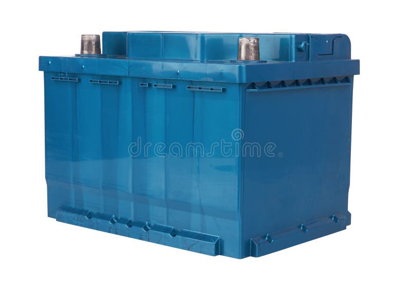 Car battery isolated stock photo. Image of parts, accu - 147015758