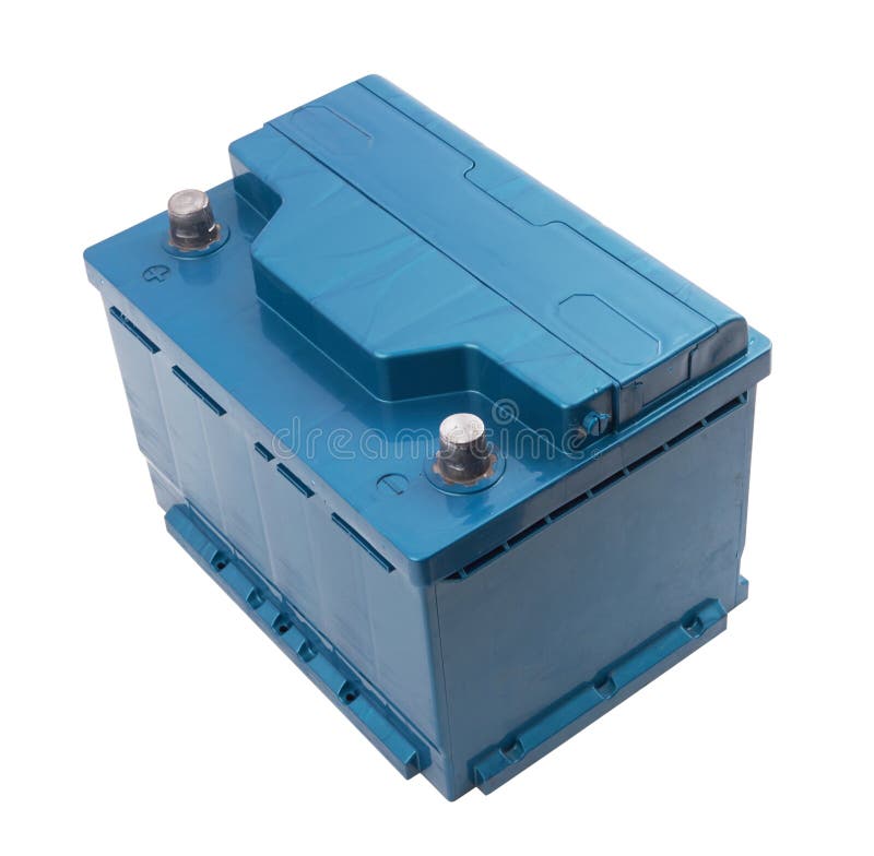Car battery isolated stock photo. Image of parts, accu - 147015758