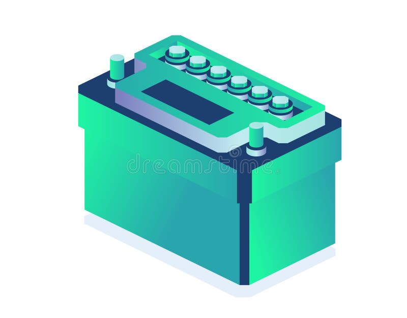 Isometric Automotive Battery Stock Illustrations – 907 Isometric ...