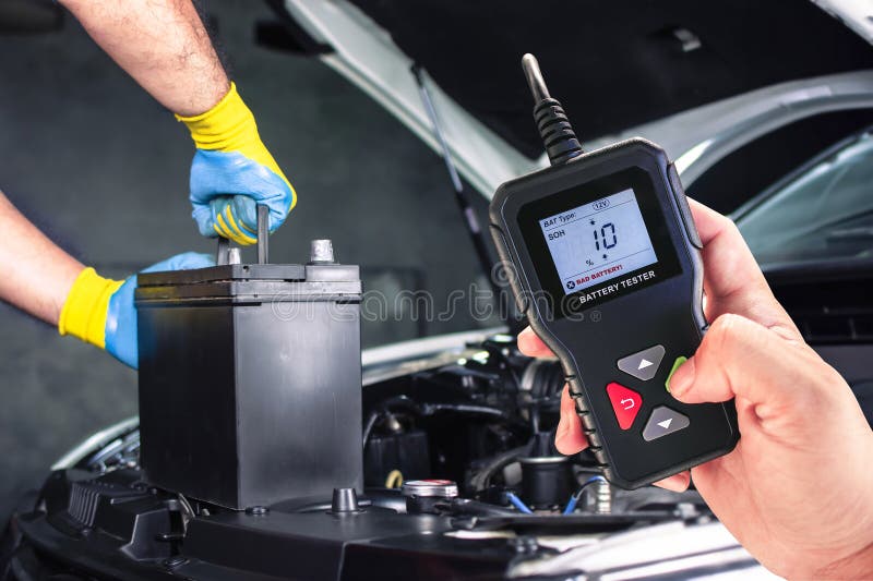 Car Battery Testing with Battery Tester , SOH State of Health Battery ...