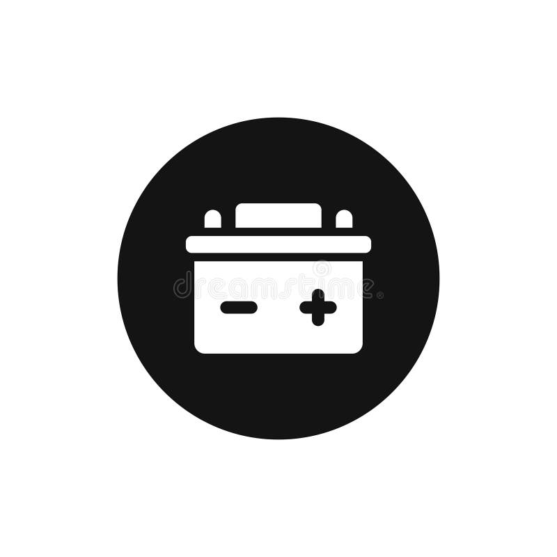 Car battery vector icon stock vector. Illustration of charger - 296235931