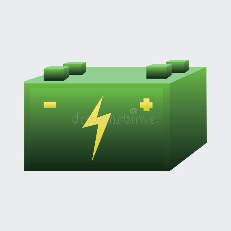 Car Battery. Vector Illustration Decorative Design Stock Vector ...