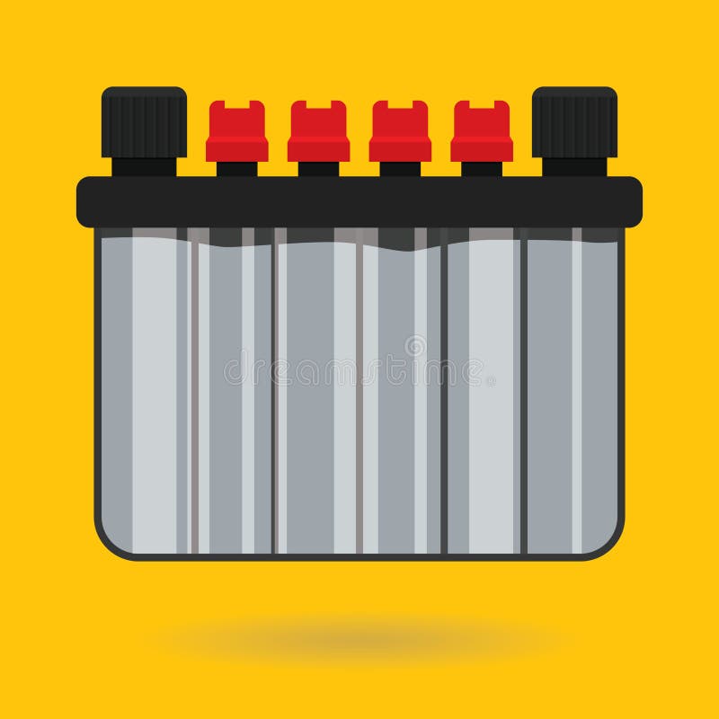 Car Battery. Vector Illustration Decorative Design Stock Vector ...