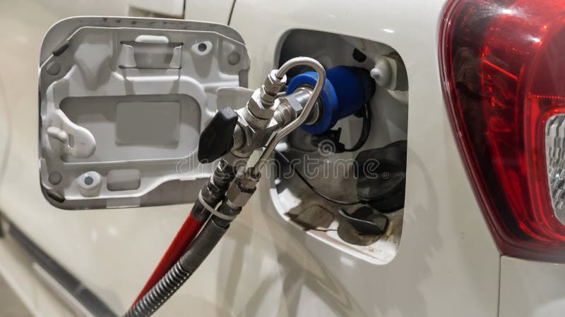 Car is Being Filled with Petrol Stock Image - Image of travel, hand ...