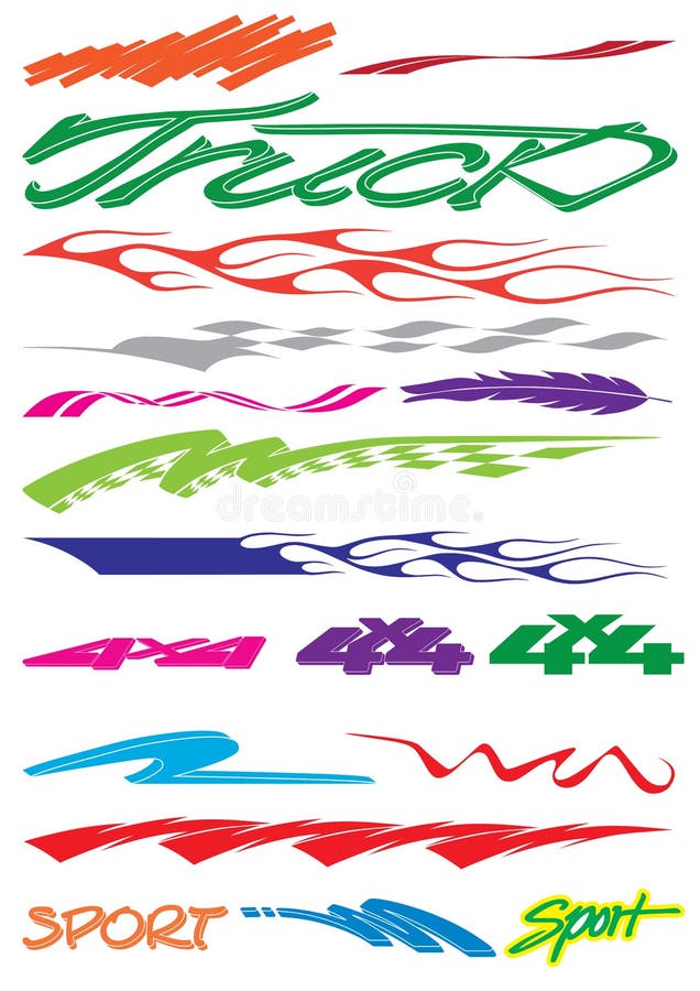 Car, Bike, Vehicle Graphics, Vinyls & Decals Stock Vector ...