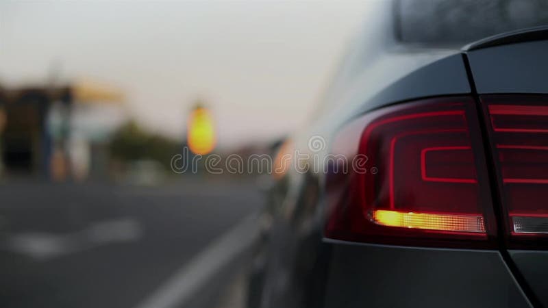 Car Blinker Light, Emergency or Turn Signal. Stock Video - Video of ...