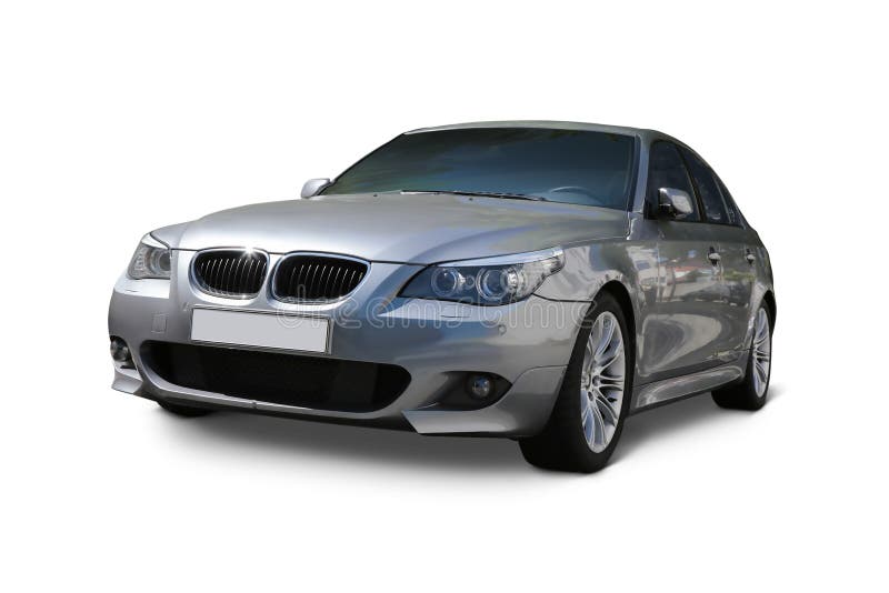 Car BMW 5 Series Front View Stock Photo - Image of gray, expensive ...