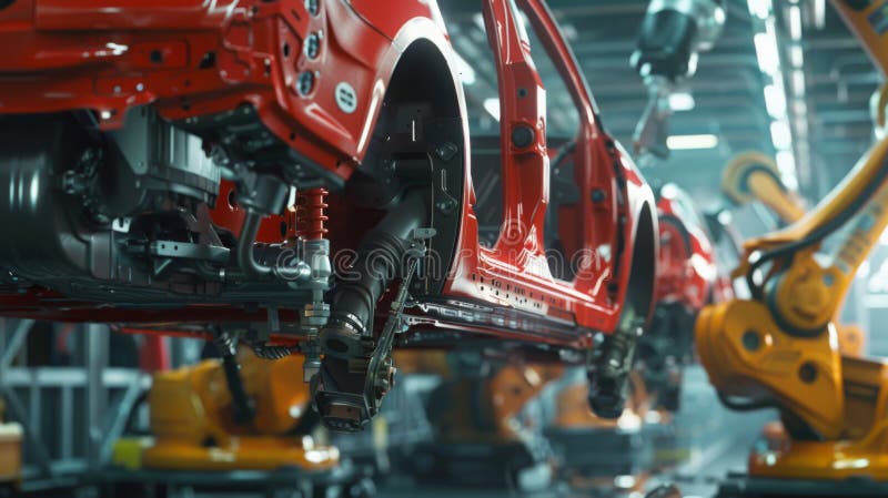 Car Body Assembly Line with Robotic Arms Stock Image - Image of body ... Car Body Assembly Line with Robotic Arms Stock Image - Image of body ...