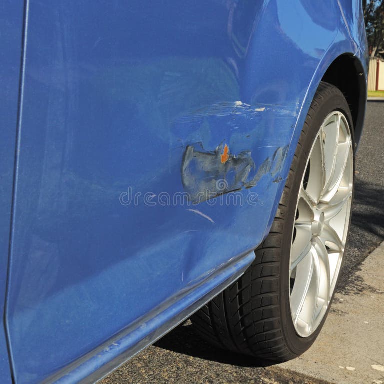 Car body damage stock photo. Image of wheel, paint, damaged - 24551658