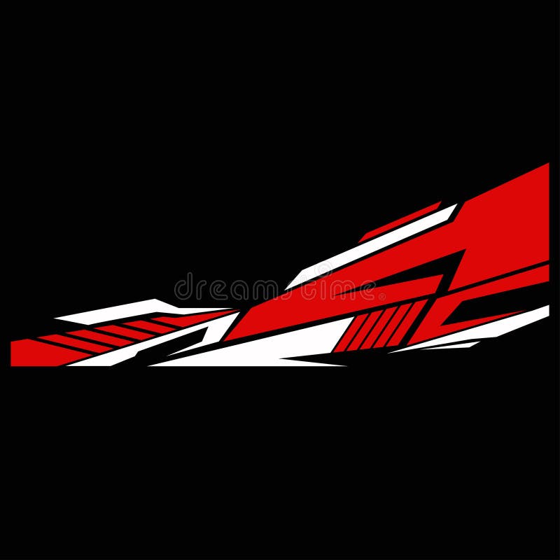 Race Car Body Wrapping Decal Livery Vector. Stock Vector - Illustration ...