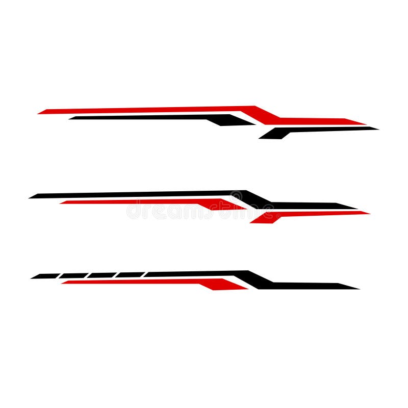 Car Body Wrapping Sticker Design Vector. Car Branding Sticker Stock ...