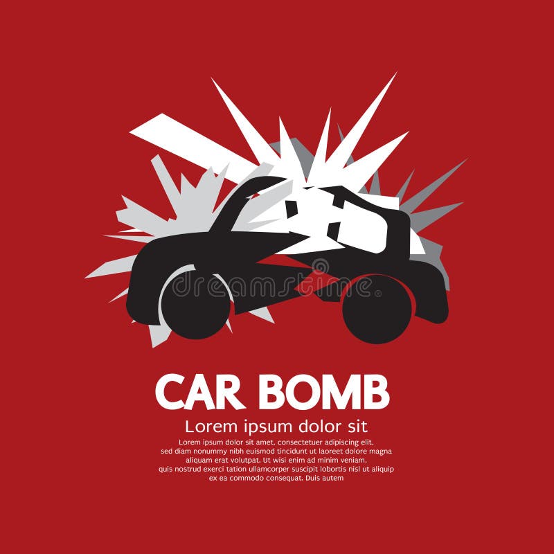 Car Bomb Graphic stock vector. Illustration of violence - 43188511