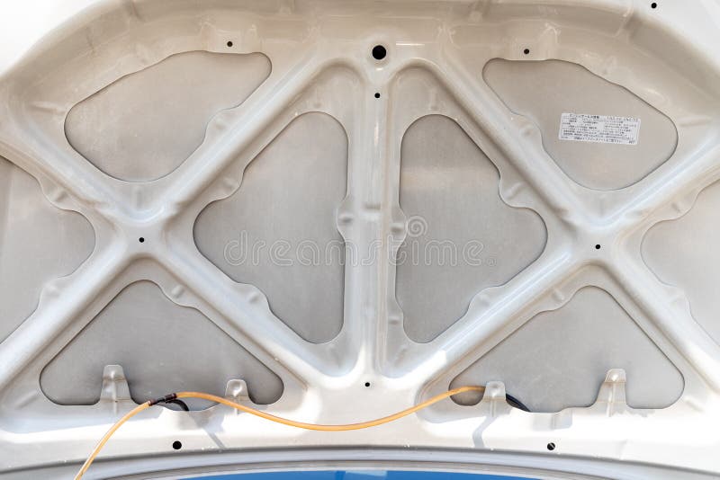 Car Bonnet Backside Structure and Frame that Support the Bonnet Stock ...
