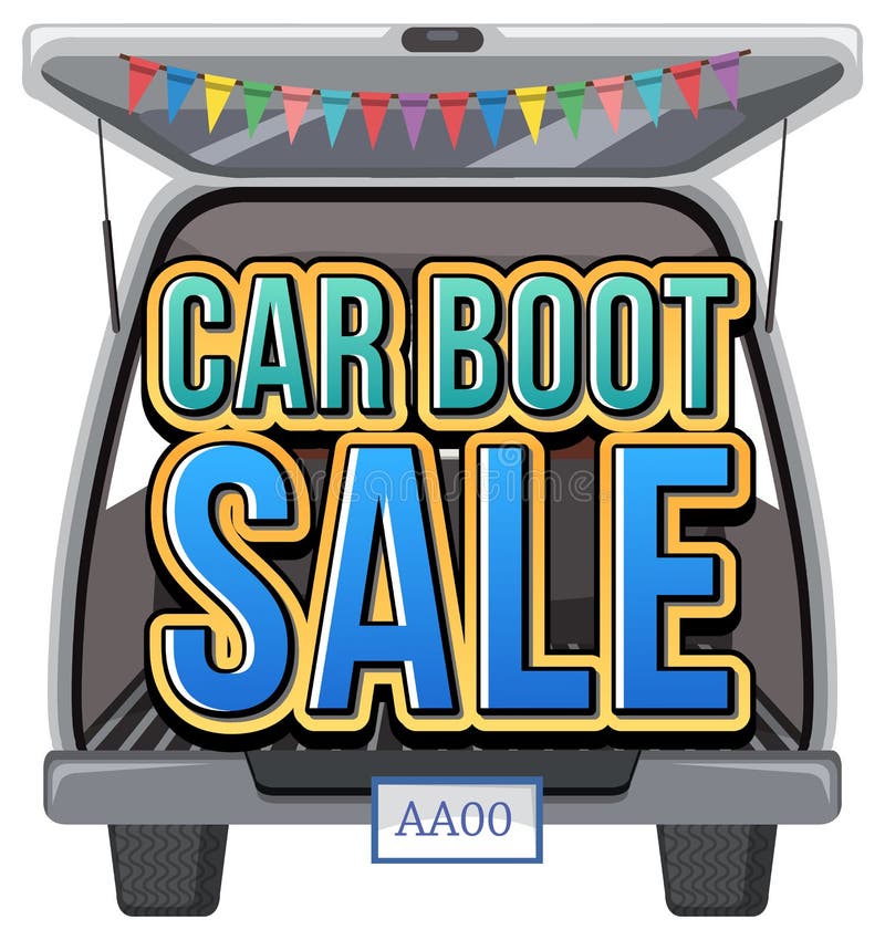 Car Boot Sale Stock Illustrations – 218 Car Boot Sale Stock ...