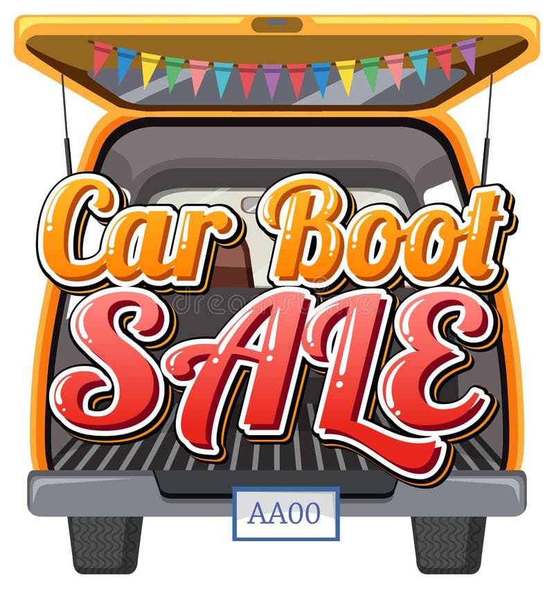 Car Boot Sale Stock Illustrations – 219 Car Boot Sale Stock ...