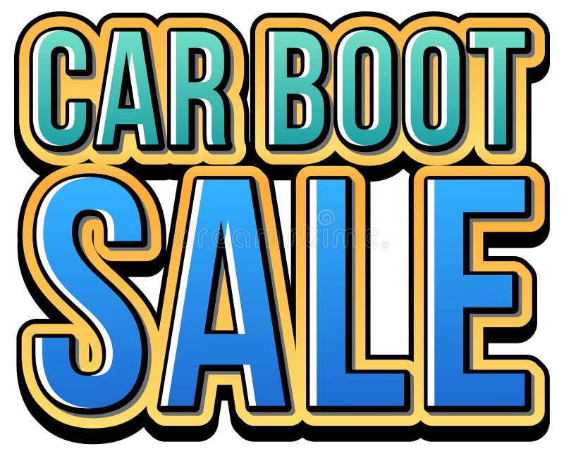 Car Boot Sale Stock Illustrations – 194 Car Boot Sale Stock ...