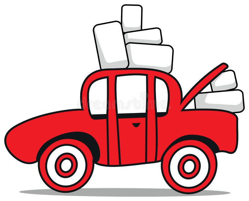 Car boots sale cartoon stock vector. Illustration of buying - 24533401