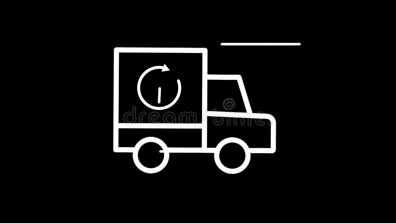 Car Box Delivery Animated Delivery Package Order Icon Delivery Courier ...