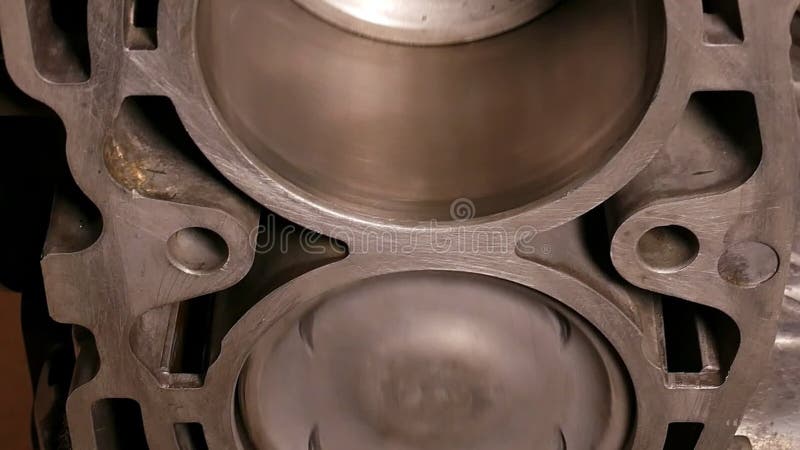 Car Boxer Opposite Engine Motor in Motion Stock Video - Video of ...