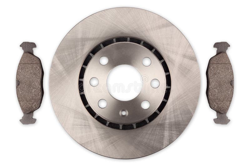 Car Brake Disc with Brake Pads Stock Photo - Image of outsource, steel ...