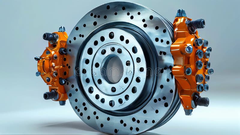 A Car Brake Disc, Car Service Concept Stock Footage - Video of motor ...