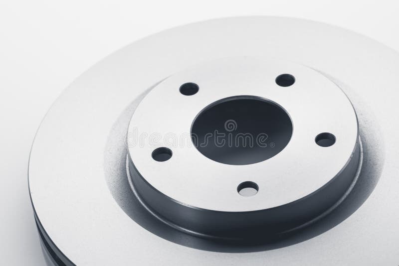 Car Brake Disc on White Background Stock Image - Image of backdrop ...