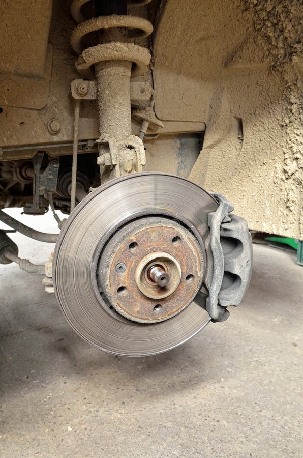 Car Brake on the Metallic Disk Stock Photo - Image of pads, profession ...