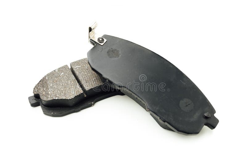 Car Brake Pads on White Background Stock Photo - Image of spare ...