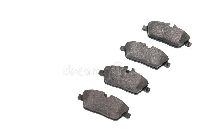Brake Pads with Place for Text on White Background Stock Image - Image ...