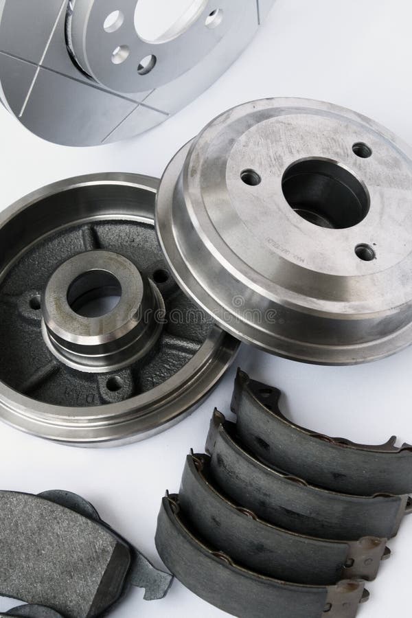 Car Brake System Spare Parts Stock Image - Image of components, brake ...