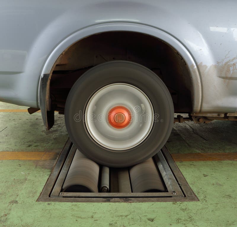 Car brake testing system stock photo. Image of maintenance - 39989194