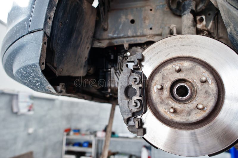 Car Brakes Repair and Maintenance Theme Stock Image - Image of repair ...