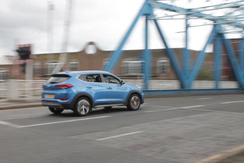 Car Bridge Speedway Blue Speed Editorial Photo - Image of speed, bridge ...