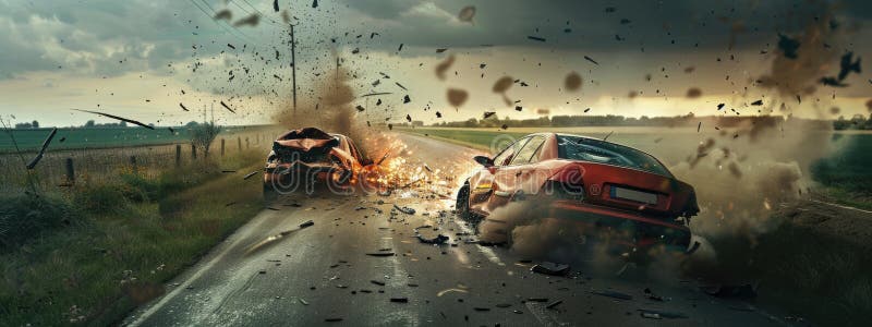 The Car is Broken Down on the Road. Selective Focus Stock Photo - Image ...