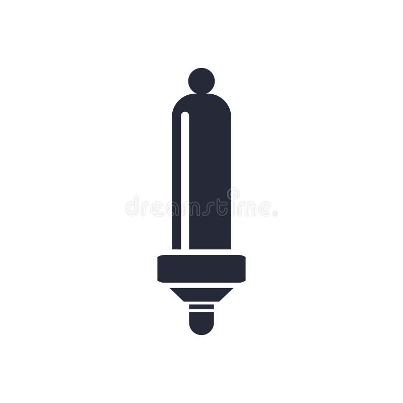 Car Bulb Light Assembly Piece Flat Icon Stock Vector - Illustration of ...