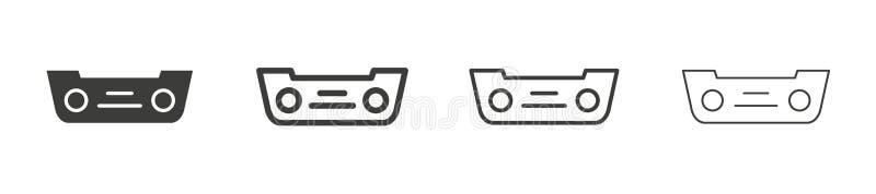 Car Bumper Icon Vector Set on White Background Stock Vector ...