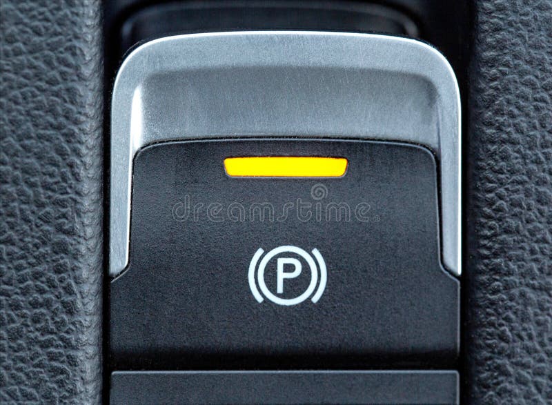 Car Button for Electronic Handbrake. Parking Brake, Macro, Automatic ...