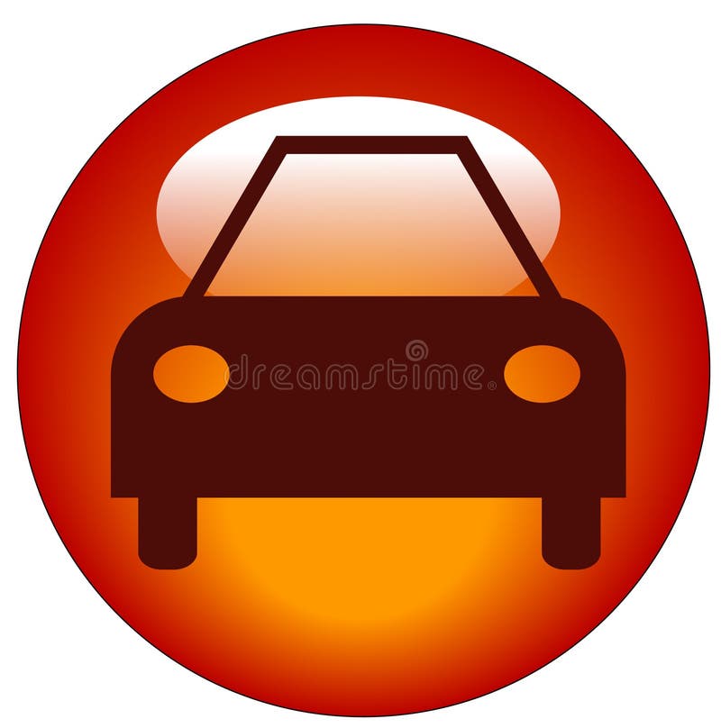 Car button or icon stock vector. Illustration of transportation - 5920078