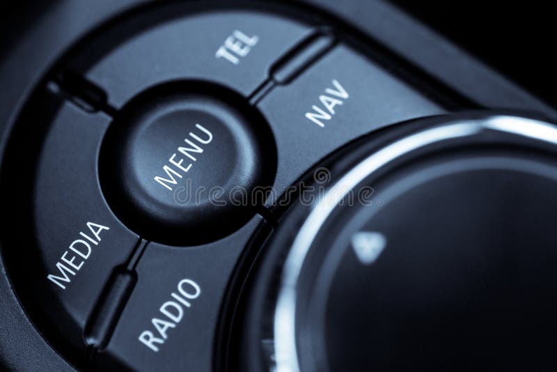 Car buttons detail stock photo. Image of audio, dial - 49984574