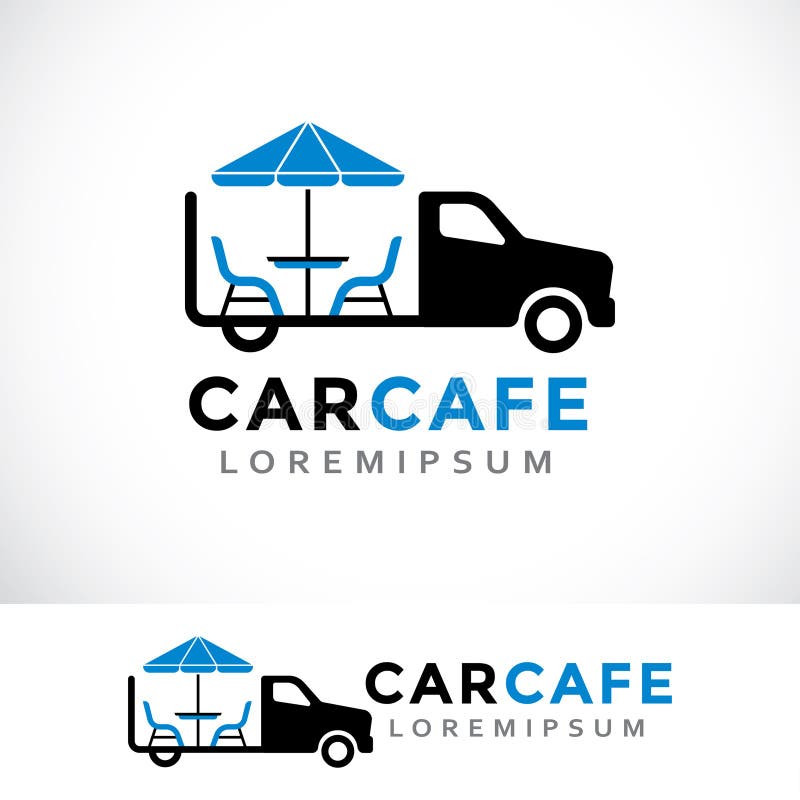 Car Cafe Logo Design Template Stock Vector - Illustration of icon, cafe ...