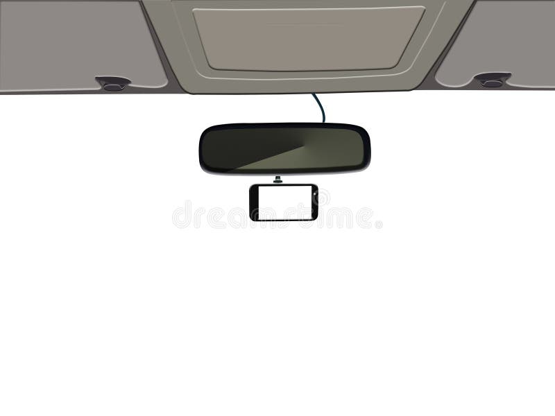 Car Camera, Rearview Mirror, Digital Touchscreen Display, and Steering ...