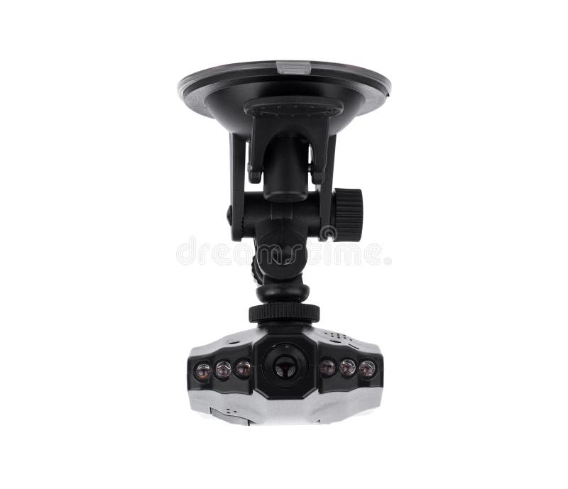 Car Camera Video Recorder Isolated on White Background Stock Image ...